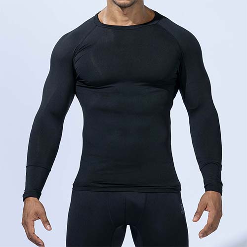 おたふく BT冷感・消臭 パワーストレッチ 長袖 クルーネックシャツ ブラック LL JW-623-11-LLの通販｜現場市場