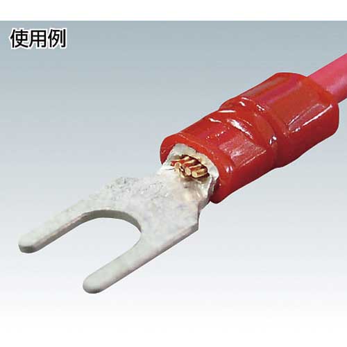 TRUSCO 環境配慮型絶縁被覆付圧着端子丸形φ4.3長さ21.1 (30個入) T-TMEX1.25-4の通販｜現場市場