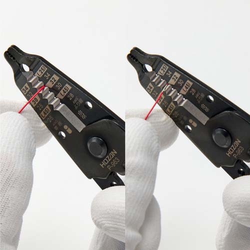 HOZAN ワイヤーストリッパー 極細線用 P-963の通販｜現場市場