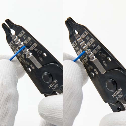 HOZAN ワイヤーストリッパー 細線用 P-967の通販｜現場市場