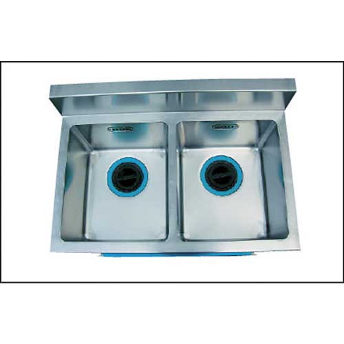 マルゼン 二槽シンク900×450×800(ホース付) BS2-094の通販｜現場市場