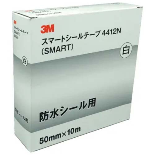 3M スマートシールテープ 4412N 50mmX10m 白 50X10 Rの通販｜現場市場