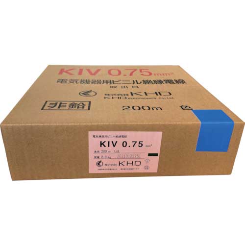 KHD KIV0.75 黒 200m KIV0.75SQ-05-200Mの通販｜現場市場