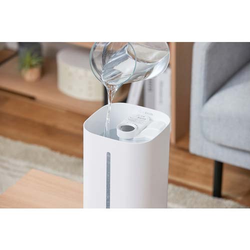 アイリスオーヤマ 107242 上給水超音波加湿器 ホワイト AHM-UU28B-Wの通販｜現場市場