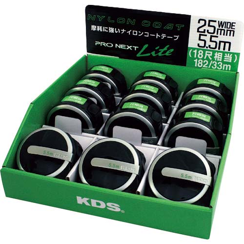 KDS プロネクストライト25巾5.5mまさめブラック PXL25-55SPBKの通販｜現場市場