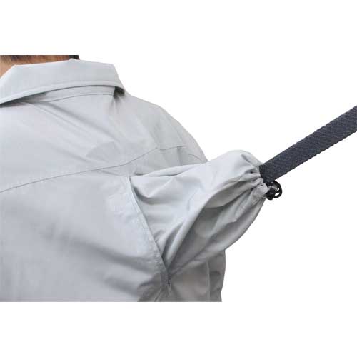 空調服 綿薄手フルハーネス仕様空調服 ウエアのみ シルバー L KU9055F