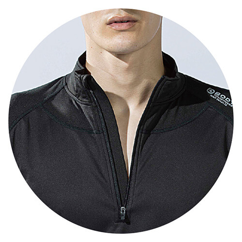 おたふく BT防風ハーフジップ ハイネックシャツ ウインドスマッシュ3 JW-197の通販｜現場市場