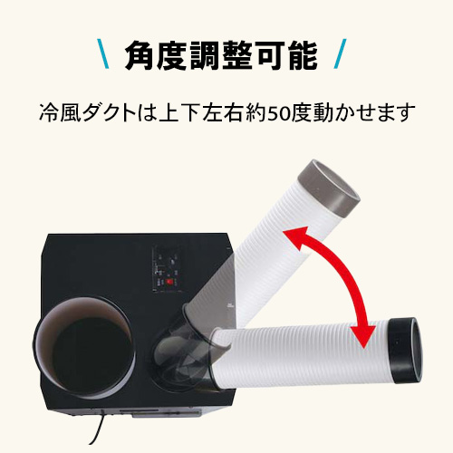 TRUSCO スポットエアコン 単相100V首振り機能付(スタンダードタイプ) TS-25DS-1N2の通販｜現場市場