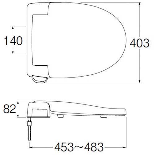【廃番】SANEI 前丸暖房便座 PW9041-Wの通販｜現場市場