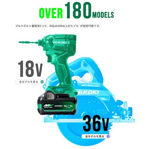 HiKOKI 新マルチボルト蓄電池 Bluetooth付 36V/18V(2.5Ah/5.0Ah) BSL36A18BXの通販｜現場市場