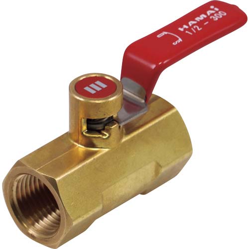 HAMAI 黄銅製ロック機能付きボールバルブ(レバー) BBS-B51-25RCの通販｜現場市場