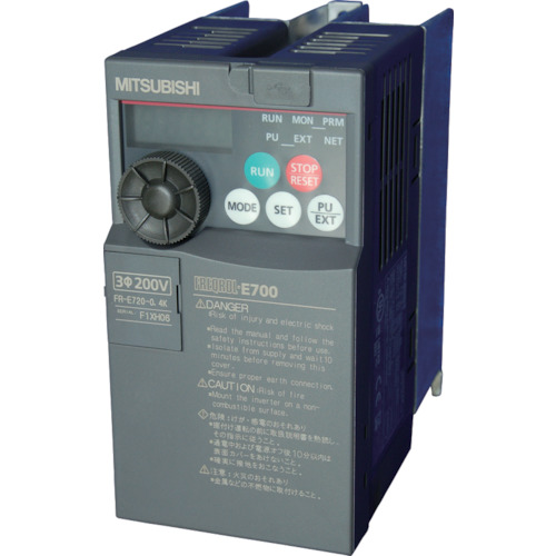 【廃番】三菱電機 汎用インバータ FREQROL-E700シリーズ 三相200V 0.4KW FR-E720-0.4Kの通販｜現場市場