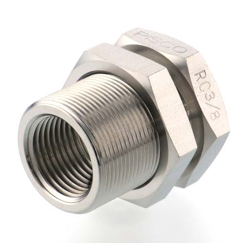 PISCO SUS316締付継手 隔壁ソケット 接続口径Rc3/8 NSMFF03の通販｜現場市場