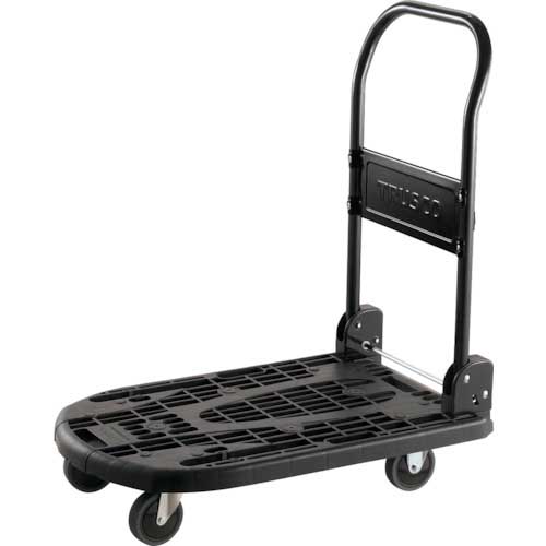 【廃番】TRUSCO 樹脂台車 カルティオ 折畳 780X490 黒 ハンドルブラック仕様 MPK-720-BK-BHの通販｜現場市場