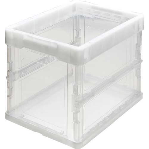 TRUSCO オリコン 薄型折りたたみコンテナ 20L 透明 TR-O20B-TMの通販｜現場市場