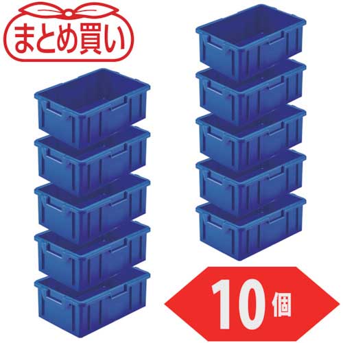 TRUSCO まとめ買い NS型コンテナ 10L ブルー 10個 NS-10N-B-10Pの通販｜現場市場