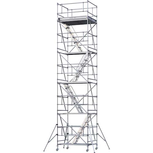 ピカ パイプ製足場キャスター付き 4段 PSW-15018-4BAの通販｜現場市場